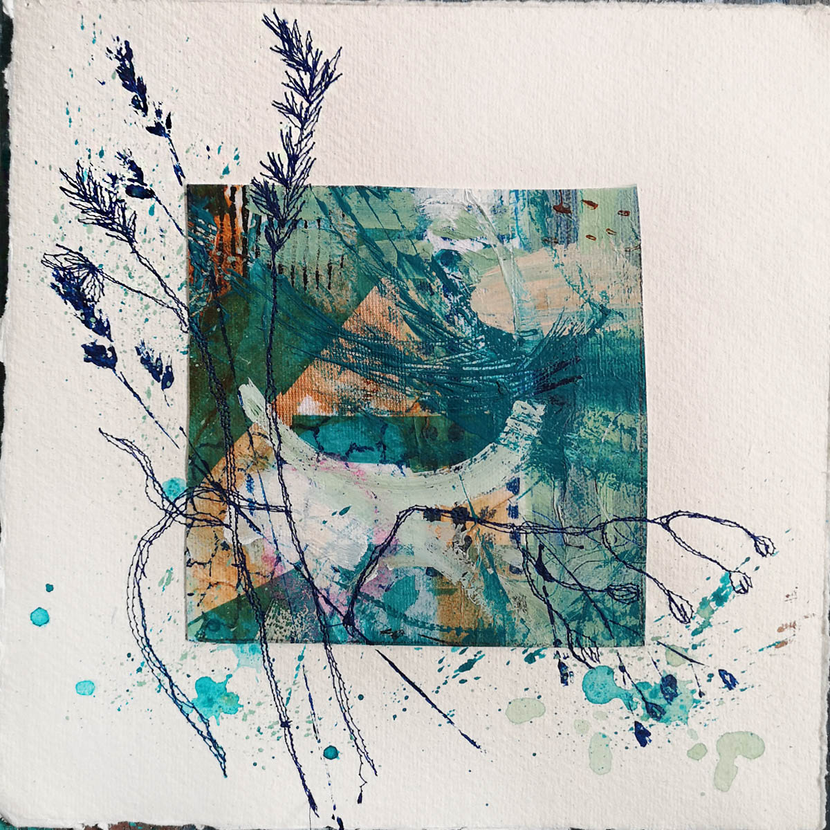 Project for March - Abstract Collage - Flourish