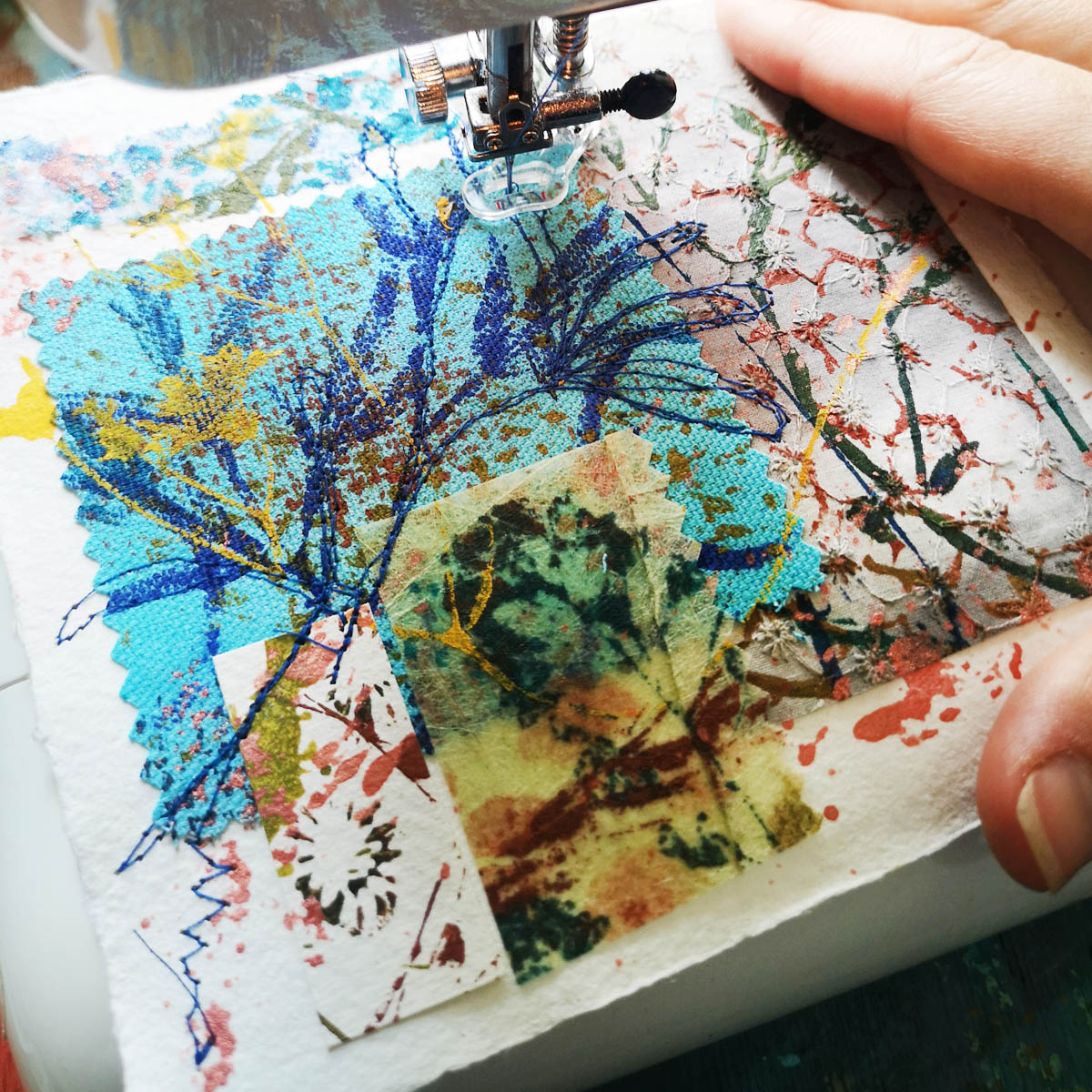 Mini Abstract Collage Workshop - Flourish