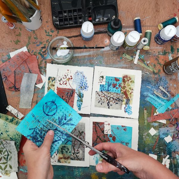 Mini Abstract Collage Workshop - Flourish