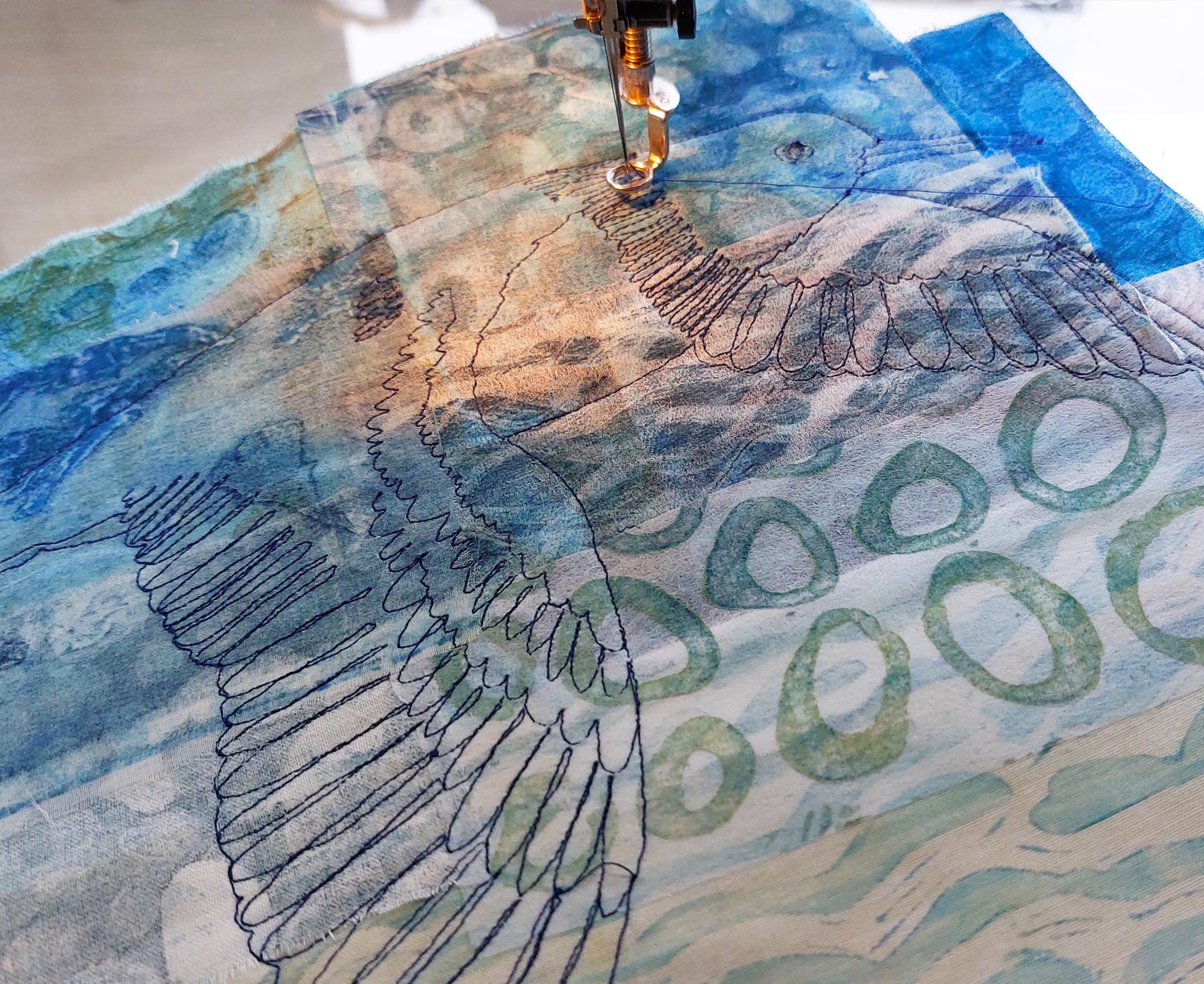 Coastal Layers - Bird Embroidery with Deborah Campbell - Flourish